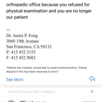 JUSTIN P FONG, MD - Updated July 2025 - 54 Reviews - 3060 19th Ave, San ...