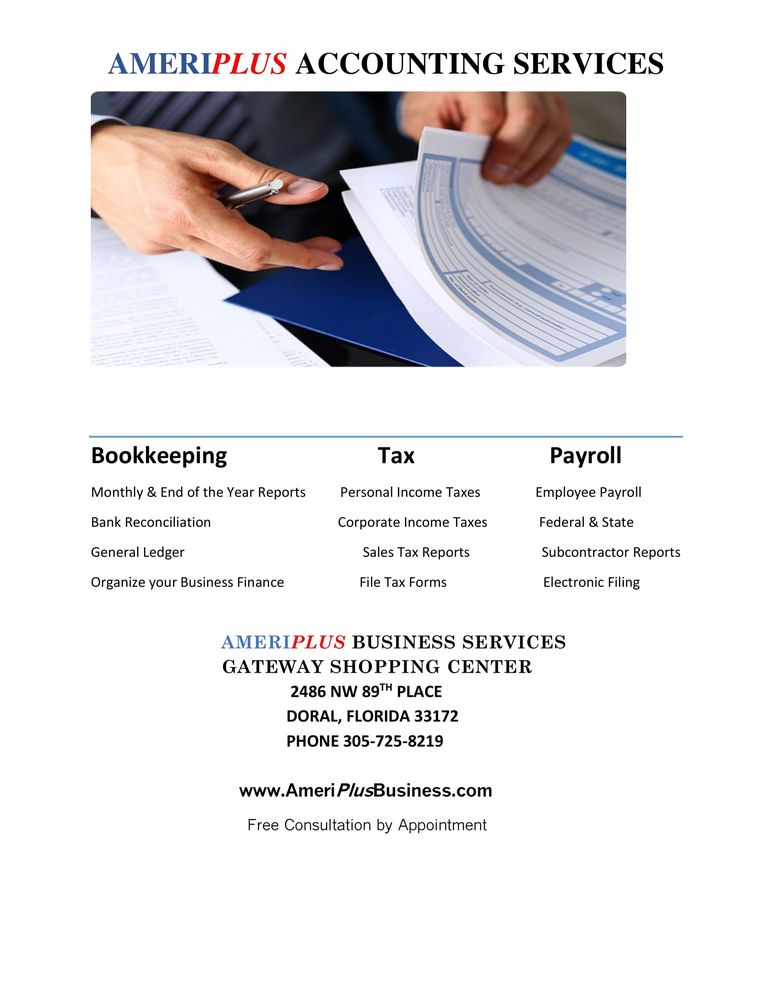 AMERIPLUS BUSINESS SERVICES - Updated April 2024 - 2486 NW 89th Pl, Doral, Florida - Notaries ...