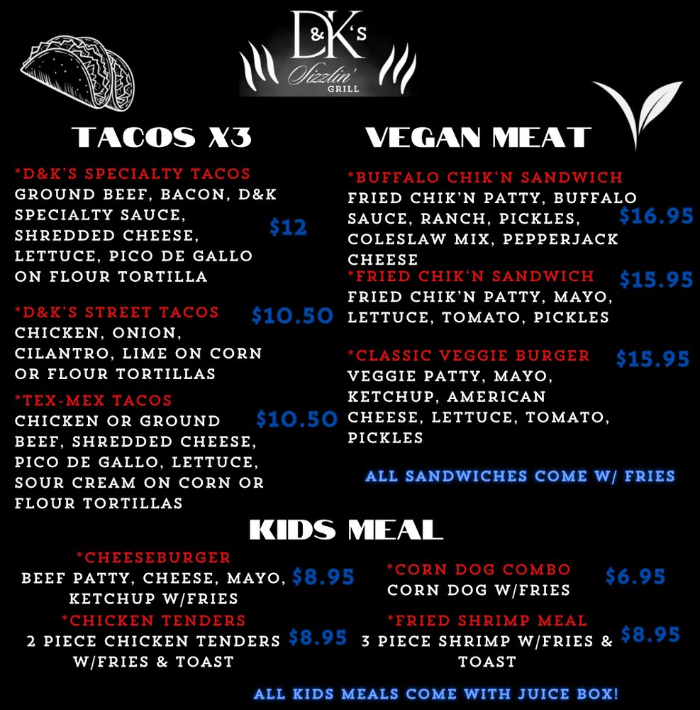 D&K’S SIZZLIN GRILL - Updated October 2025 - Pflugerville, Texas - Food ...