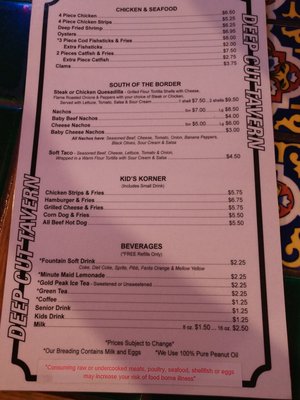 DEEP CUT TAVERN - 13982 E Pike Rd, Cambridge, Ohio - Bars - Restaurant ...