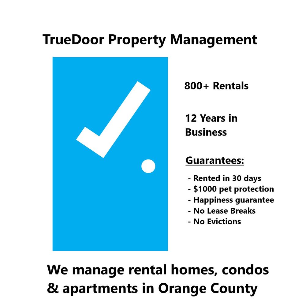 TRUEDOOR PROPERTY MANAGEMENT - ORANGE COUNTY - Updated August 2025 - 38 ...