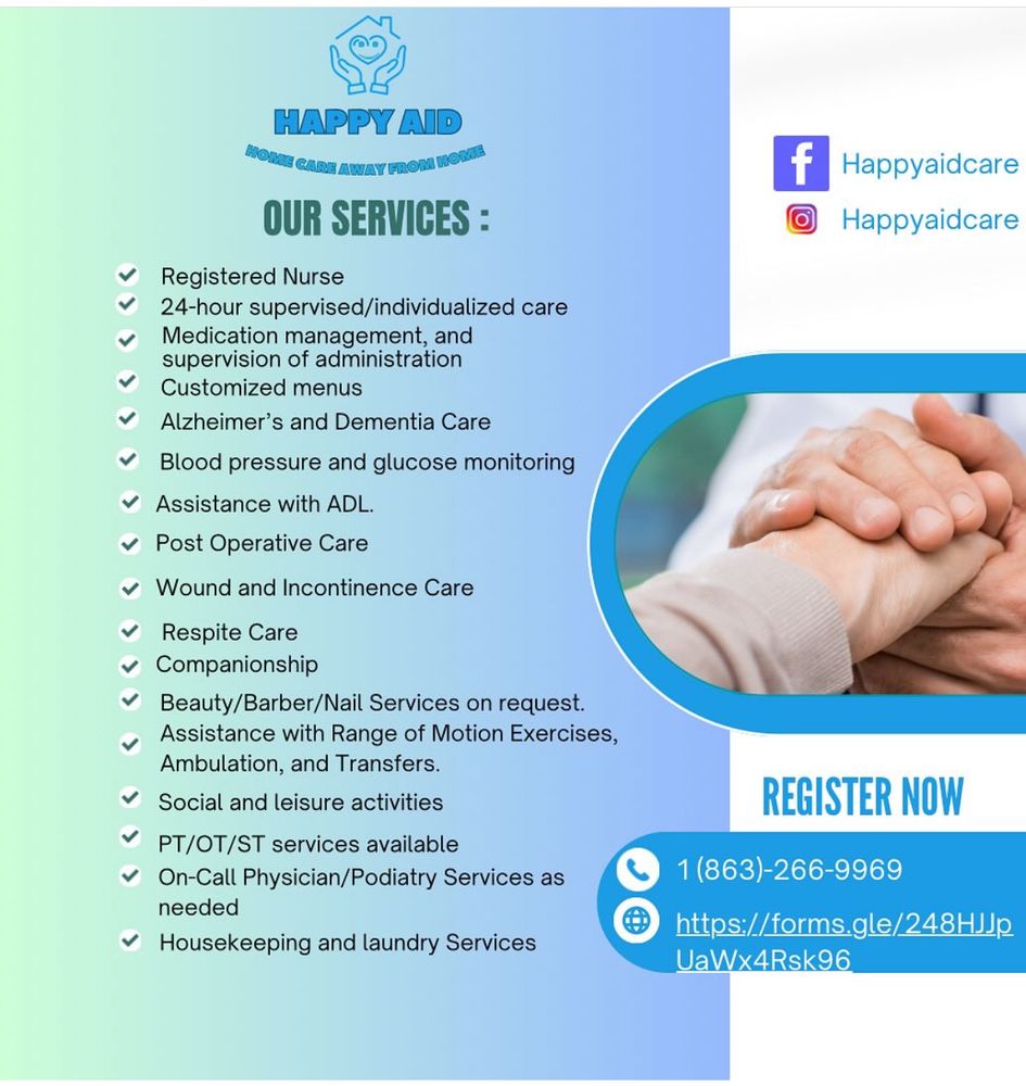 HAPPY AID HOMECARE - Updated September 2025 - 14 Photos - Hollywood ...