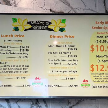 PARADISE BUFFET - Updated December 2025 - 70 Photos & 126 Reviews ...