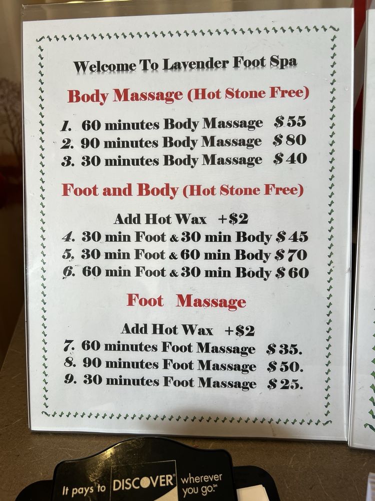 LAVENDER FOOT SPA - Updated June 2026 - 14 Photos & 125 Reviews - 1047 ...