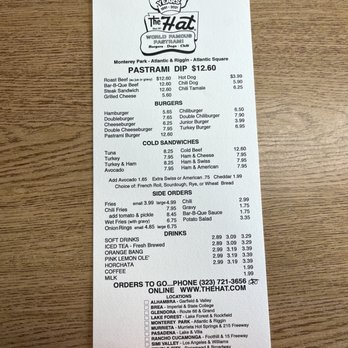 THE HAT Updated February 2025 888 Photos 925 Reviews 2300 S. Atlantic Blvd Monterey Park California Sandwiches Restaurant Reviews Phone Number Yelp