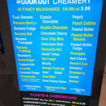Cookout milkshake price store