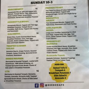 SEEDZ CAFE - Updated November 2024 - 340 Photos & 284 Reviews - 6344 S ...