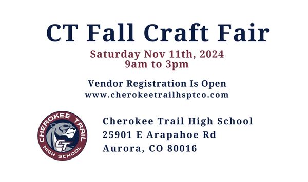 CHEROKEE TRAIL HIGH SCHOOL CRAFT FAIR - Request Information - 25901 E ...