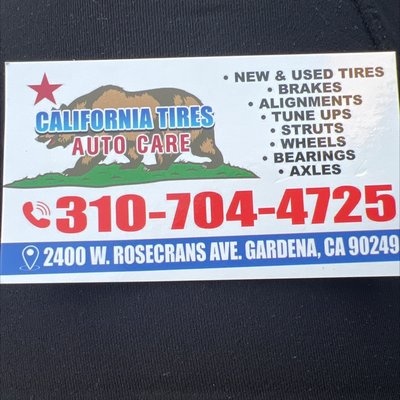 CALIFORNIA TIRES AUTO CARE - Updated July 2025 - 2400 W Rosecrans Ave ...