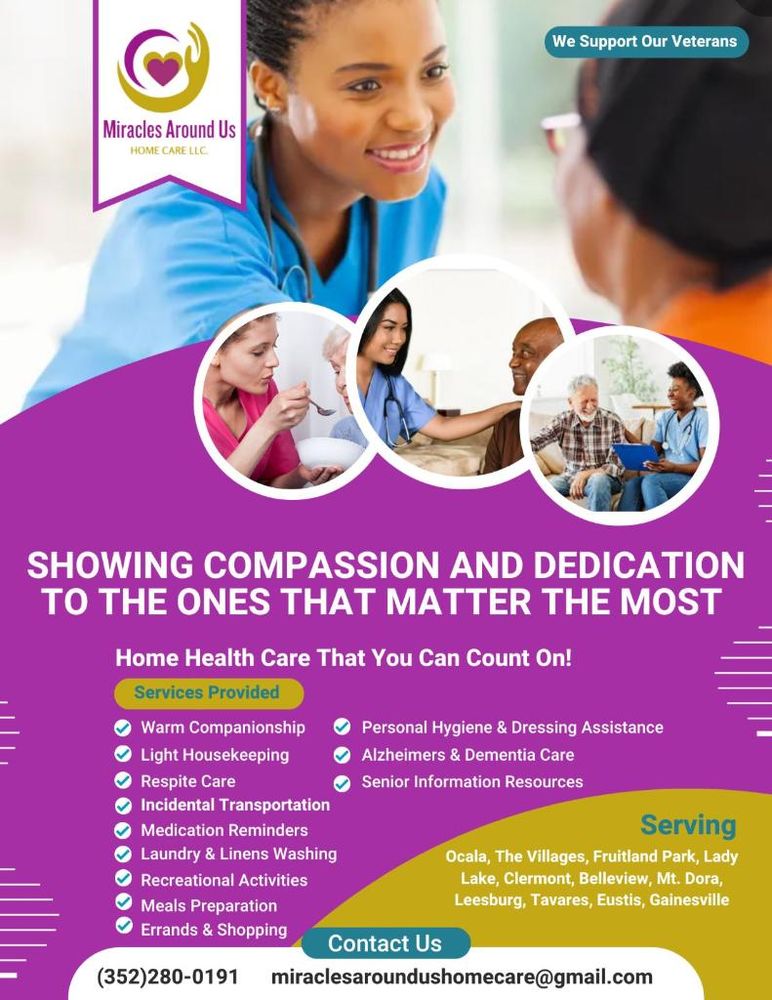 MIRACLES AROUND US HOME CARE - Updated October 2024 - Ocala, Florida ...