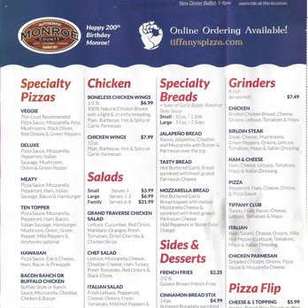 TIFFANY’S PIZZA with photos - Updated August 2024 - 14 Photos & 36 ...