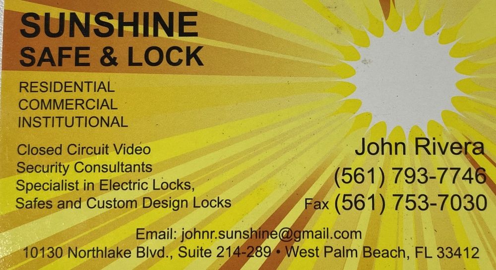 SUNSHINE SAFE & LOCK - Updated March 2026 - Request a Quote - 10130 ...