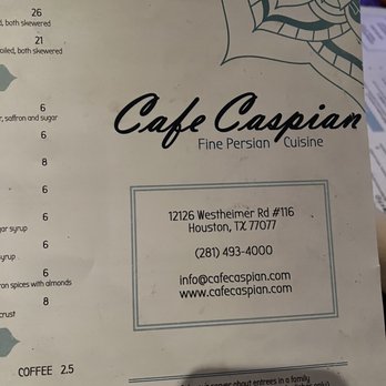 CAFE CASPIAN - 446 Photos & 332 Reviews - 12126 Westheimer Rd, Houston ...