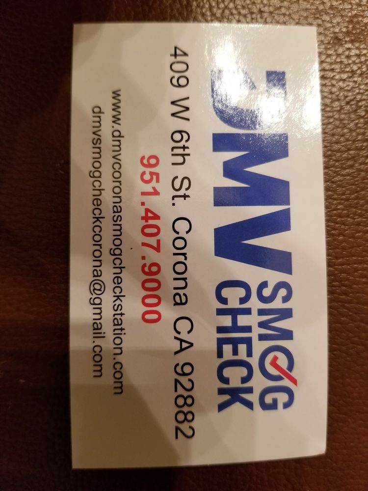 DMV SMOG CHECK - Updated December 2025 - 409 W 6th St, Corona ...