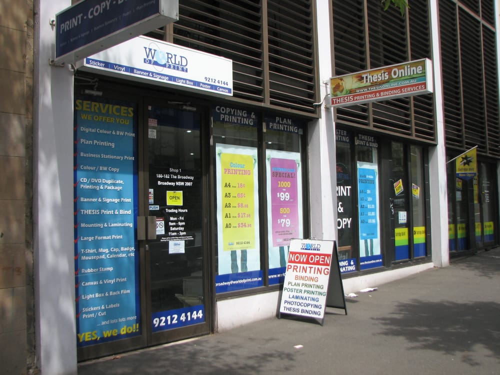 WORLD OF PRINT - 180-182 Broadway, Ultimo New South Wales, Australia ...