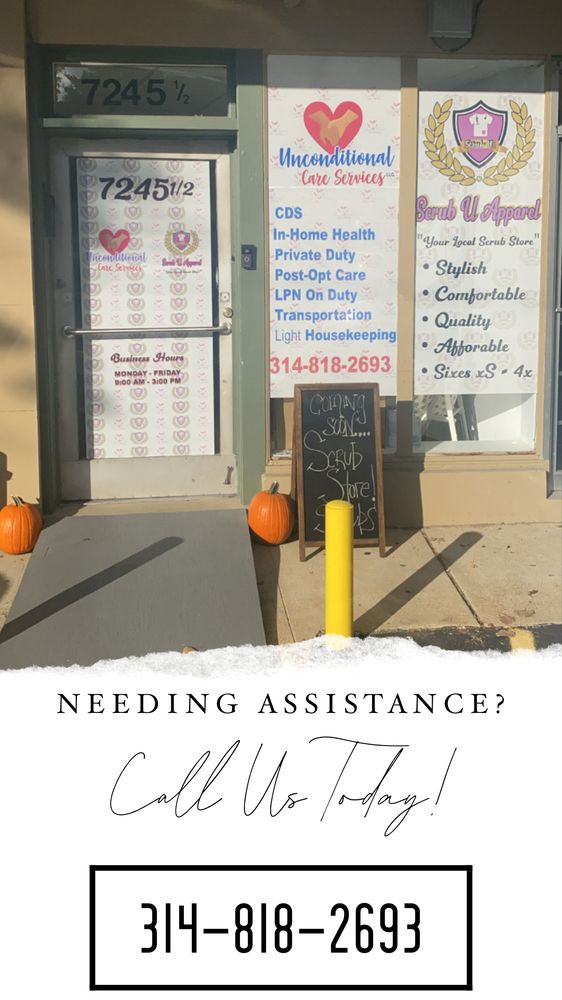 UNCONDITIONAL CARE SERVICES - 7245 Olive Blvd, University City ...