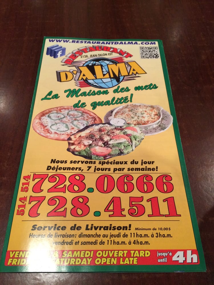 RESTAURANT D’ALMA - Updated October 2025 - 2128 Rue Jean-Talon E ...