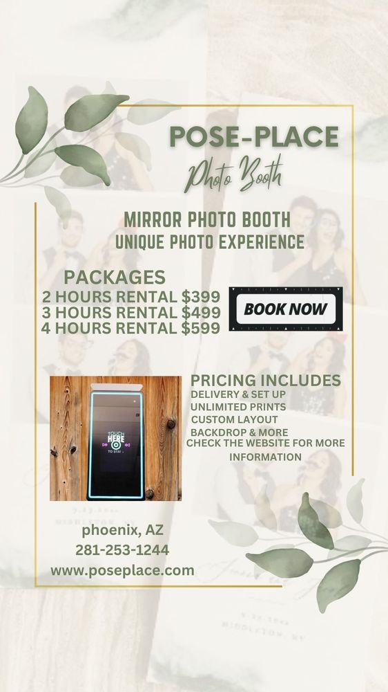 POSEPLACE PHOTOBOOTH - Updated October 2024 - Request a Quote - 17017 N ...