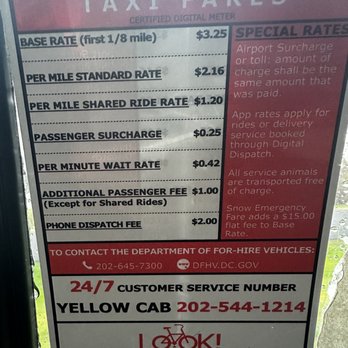 YELLOW CAB CO OF DC - Updated December 2025 - 41 Photos & 249 Reviews ...