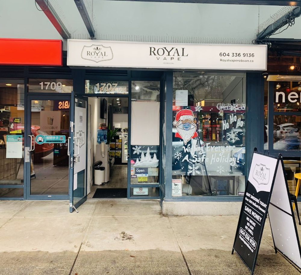 ROYAL VAPE ROBSON - Updated December 2025 - 1707 Robson Street ...