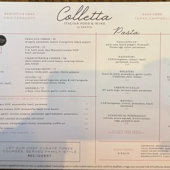 COLLETTA - Updated August 2025 - 611 Photos & 287 Reviews - 1 Fenton ...