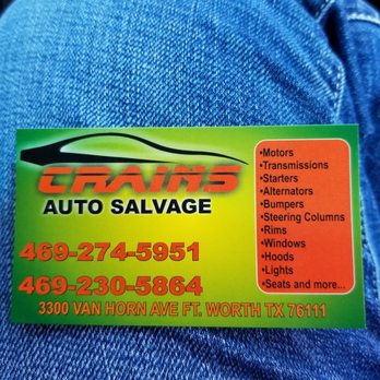CRAIN’S AUTO SALVAGE - Updated November 2025 - 11 Photos & 24 Reviews ...