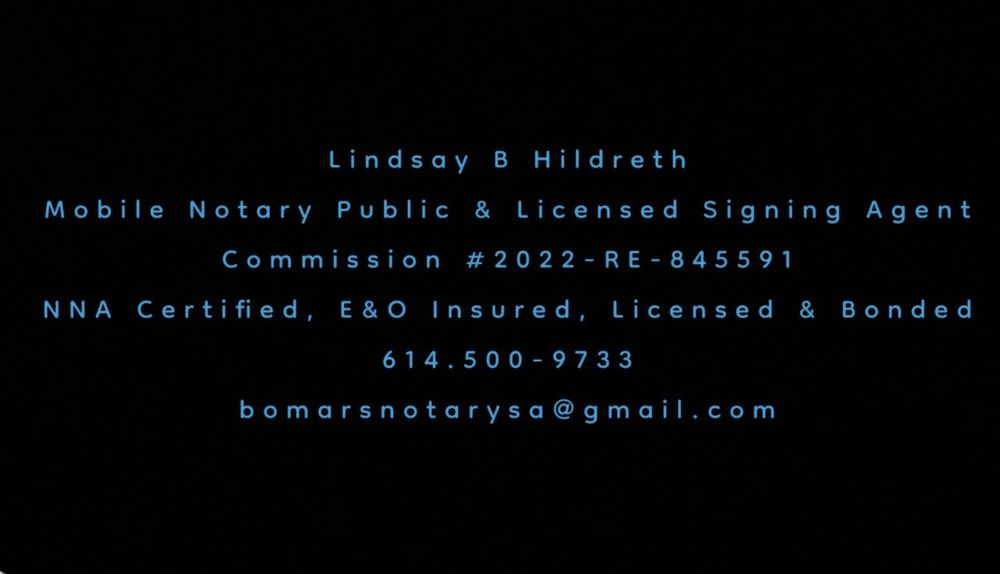 BOMAR’S NOTARY SIGNING AGENCY - Updated November 2025 - Request a Quote ...