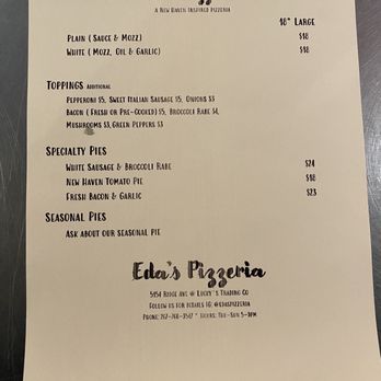 EDA’S PIZZERIA - Updated January 2026 - 40 Photos & 18 Reviews - 5154 ...