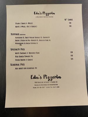 EDA’S PIZZERIA - Updated July 2024 - 5154 Ridge Ave, Philadelphia ...