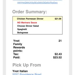 YNOT ITALIAN - Updated December 2025 - 163 Photos & 228 Reviews - 5257 ...