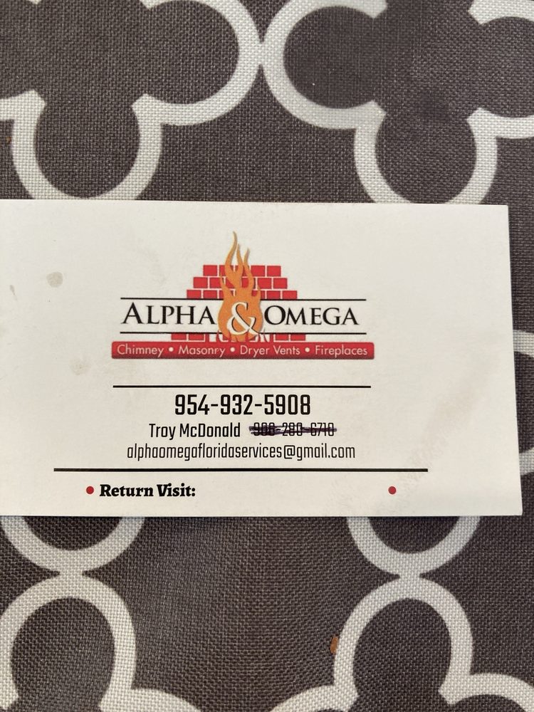 ALPHA & OMEGA SERVICES - Updated October 2025 - Davie, Florida - Fireplace Services - Phone ...