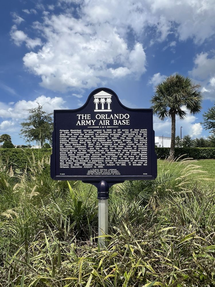 THE ORLANDO ARMY AIR BASE MARKER - Updated April 2025 - Maguire Blvd ...