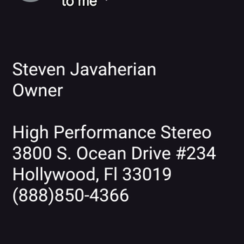 HIGH PERFORMANCE STEREO - Updated January 2026 - 20 Reviews - 3800 S ...