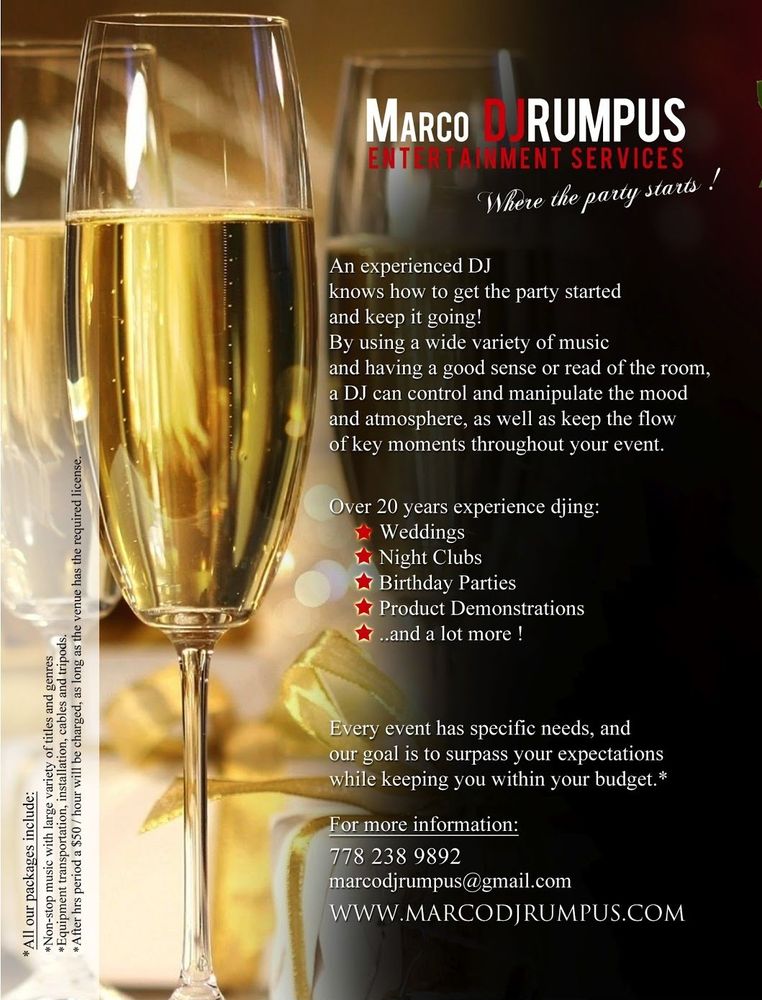 MARCO DJ RUMPUS - Updated May 2025 - Request a Quote - Richmond ...