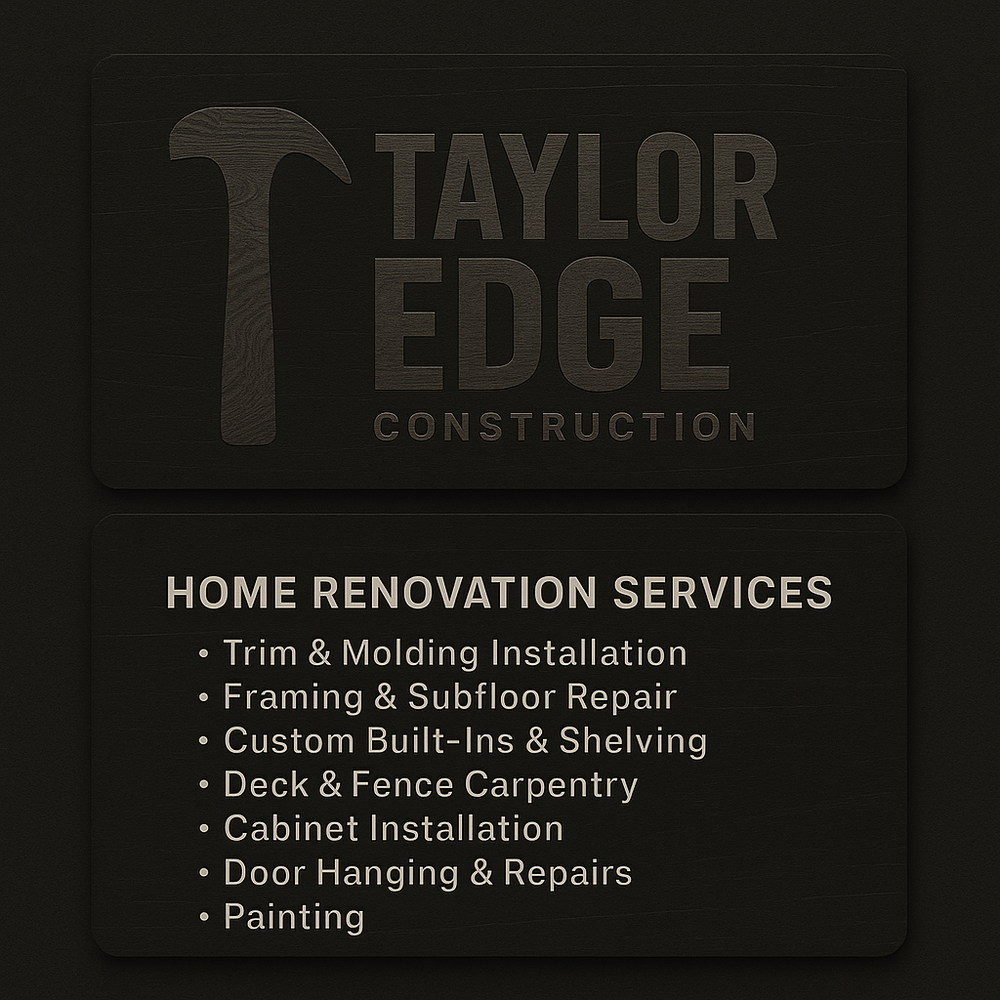 TAYLOR EDGE CONSTRUCTION - Updated May 2025 - Request a Quote - 116 N ...