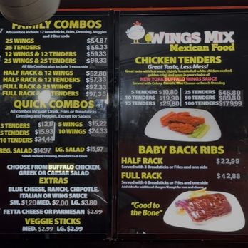 WINGS MIX MEXICAN FOOD - Updated September 2025 - 130 Photos & 218 ...