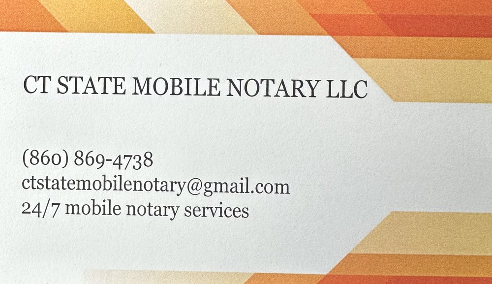 CT STATE MOBILE NOTARY - Updated May 2026 - 20 Photos - Burlington ...