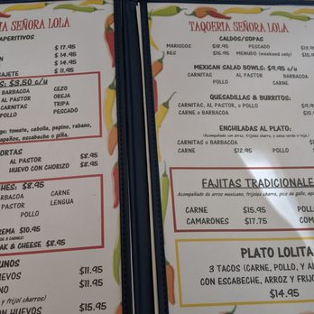TAQUERIA SENORA LOLA - Updated August 2025 - 20 Reviews - 3901B Mt ...