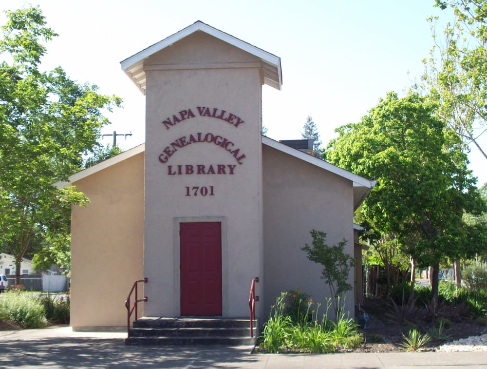 NAPA VALLEY GENEALOGICAL LIBRARY - 1701 Menlo Ave, Napa, California ...