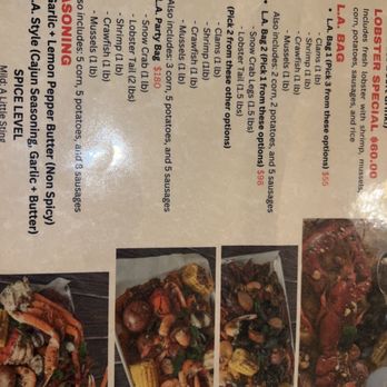 Mad crab menu store
