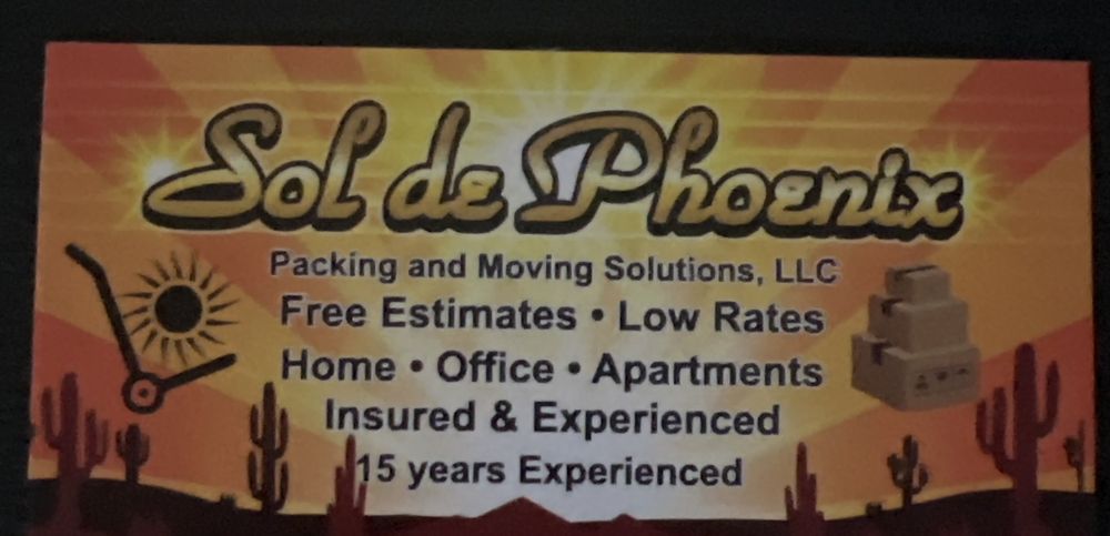SOL DE PHOENIX MOVING LLC - Updated October 2025 - Request a Quote ...