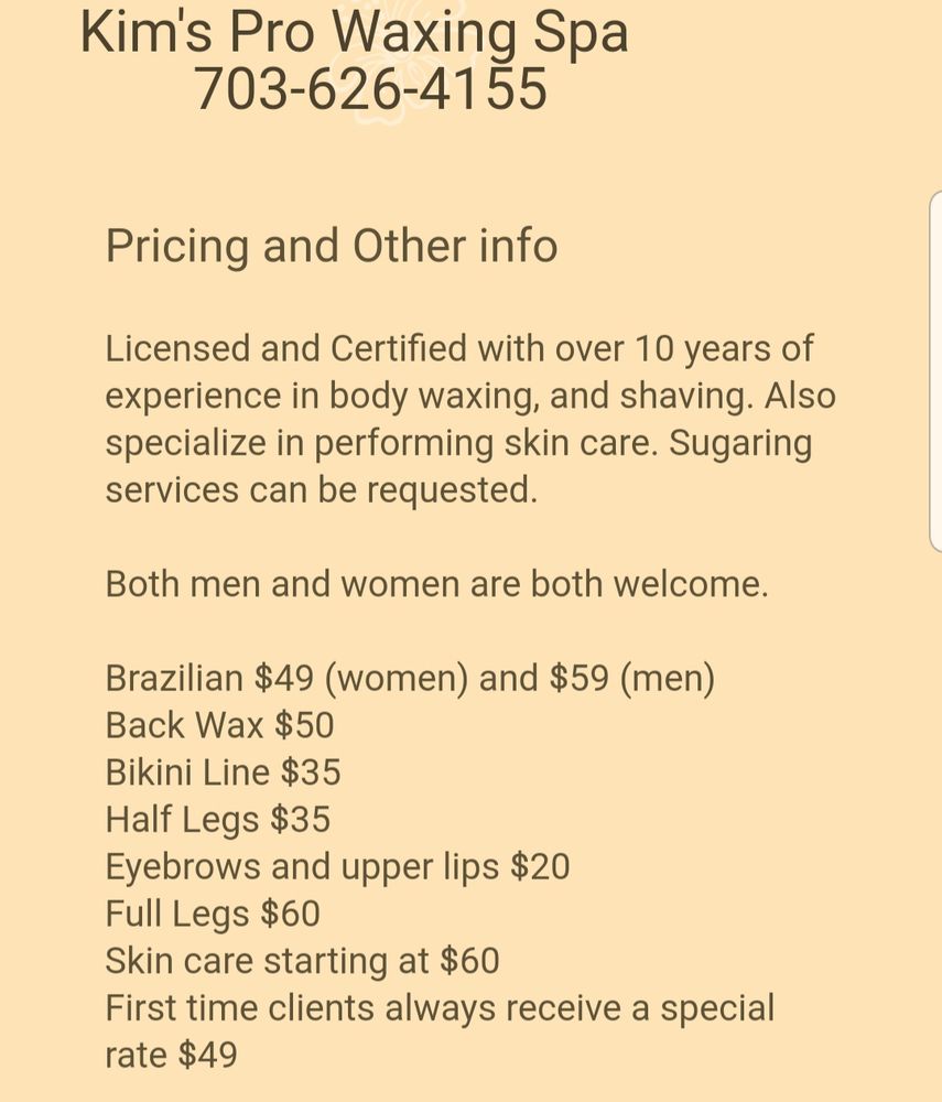 KIM’S PRO WAXING SPA - Updated January 2026 - 10 Reviews - 386 Maple ...