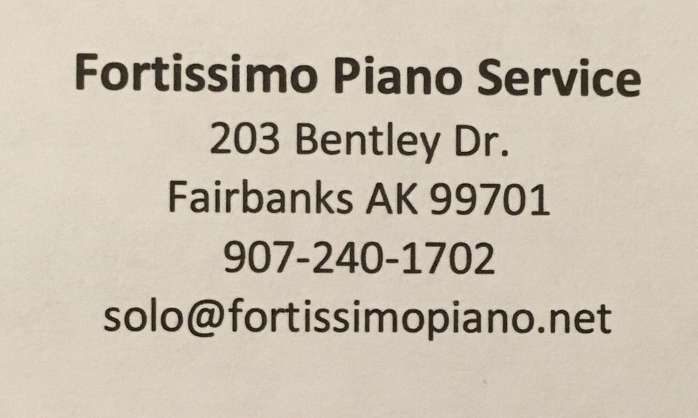 FORTISSIMO PIANO SERVICE - Updated June 2024 - 203 Bentley Dr ...