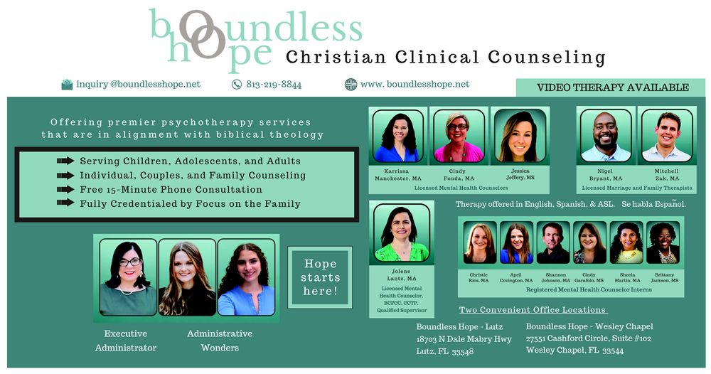 BOUNDLESS HOPE - Updated December 2024 - 27551 Cashford Cir, Zephyrhills, Florida - Counseling ...