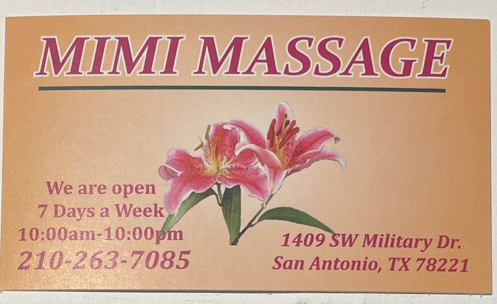 MIMI MASSAGE SPA - Updated December 2025 - 1409 SW Military Dr, San ...
