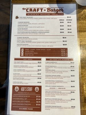 THE CRAFT BURGER - Updated October 2025 - 18 Photos - 5479 US Hwy 280 ...