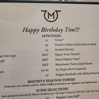 MASTRO’S STEAKHOUSE - Updated June 2025 - 115 Photos & 28 Reviews ...