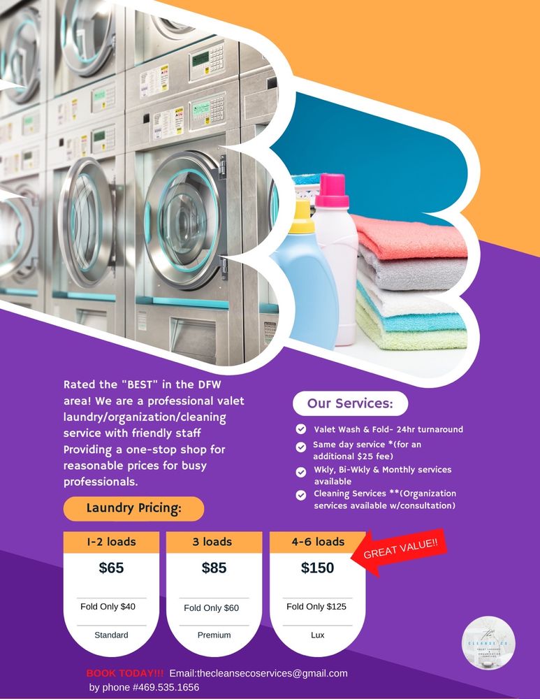 THE CLEANSE VALET LAUNDRY & ORGANIZATION SERVICES - Request a Quote ...