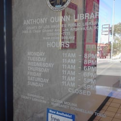LA COUNTY LIBRARY - ANTHONY QUINN LIBRARY - Libraries - 3965 Cesar ...