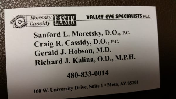 MORETSKY CASSIDY VISION CORRECTION - Updated December 2025 - 14 Photos ...